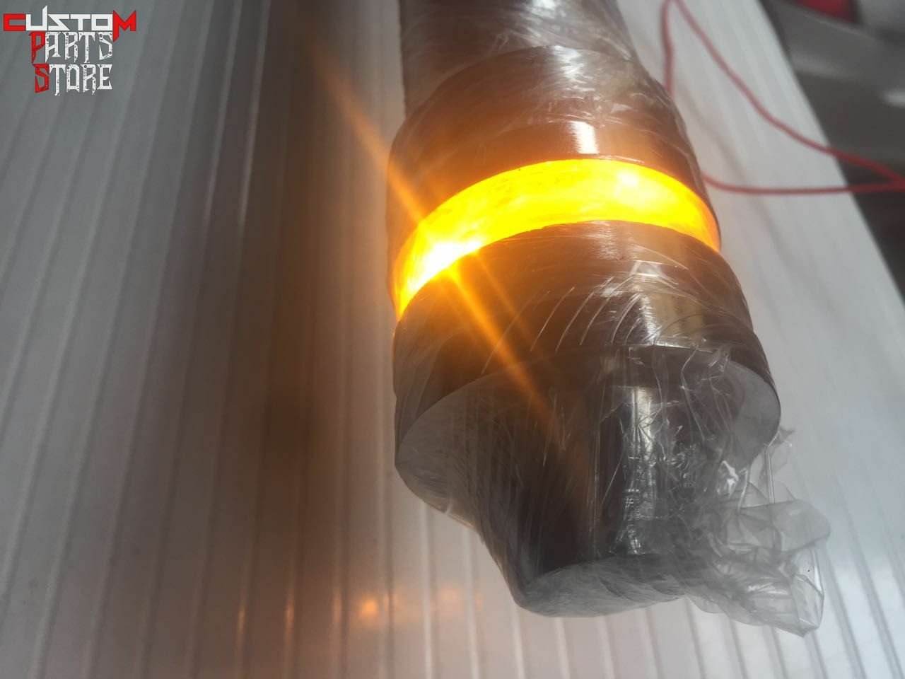 LED Leg Guard for Royal Enfield - Amber - Dug Dug Motorcycles