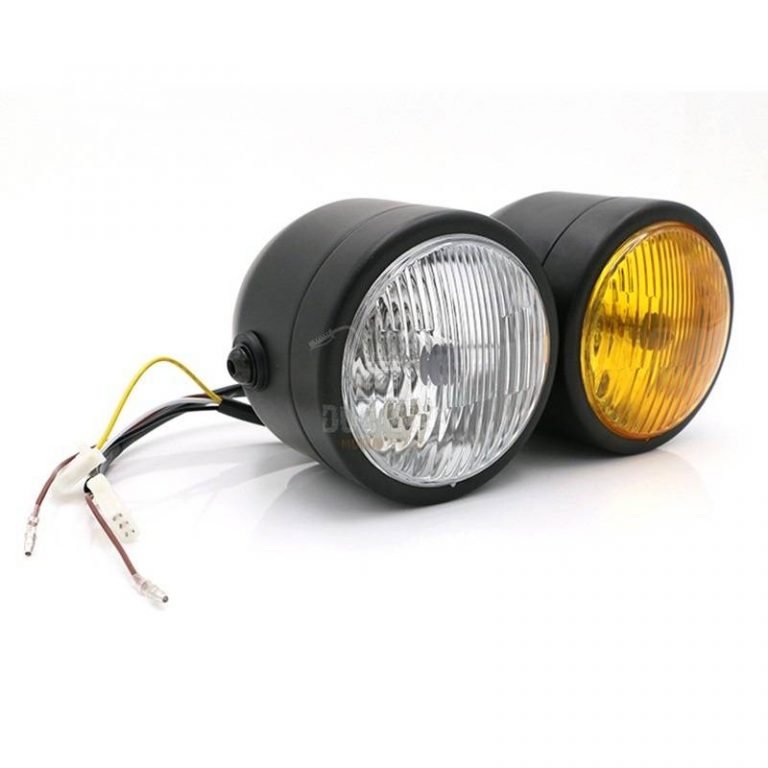 Dual Twin Headlights for Custom Modified Bobber Chopper Motorcycles ...
