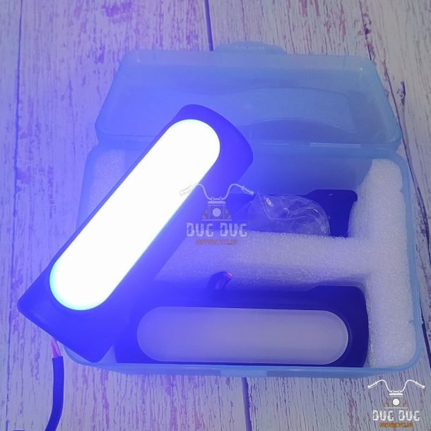 LED Leg Guard DRL Indicator Hazard Lights Crash Bar - White