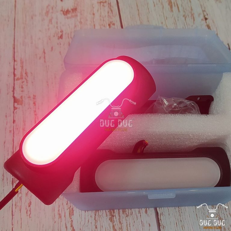 LED Leg Guard DRL Indicator Hazard Lights Crash Bar - White