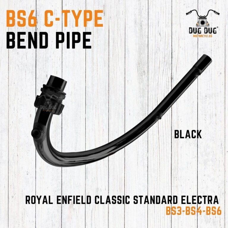 BS3 BS4 L Bend Pipe and Mini Punjab Exhaust Combo for Royal Enfield ...