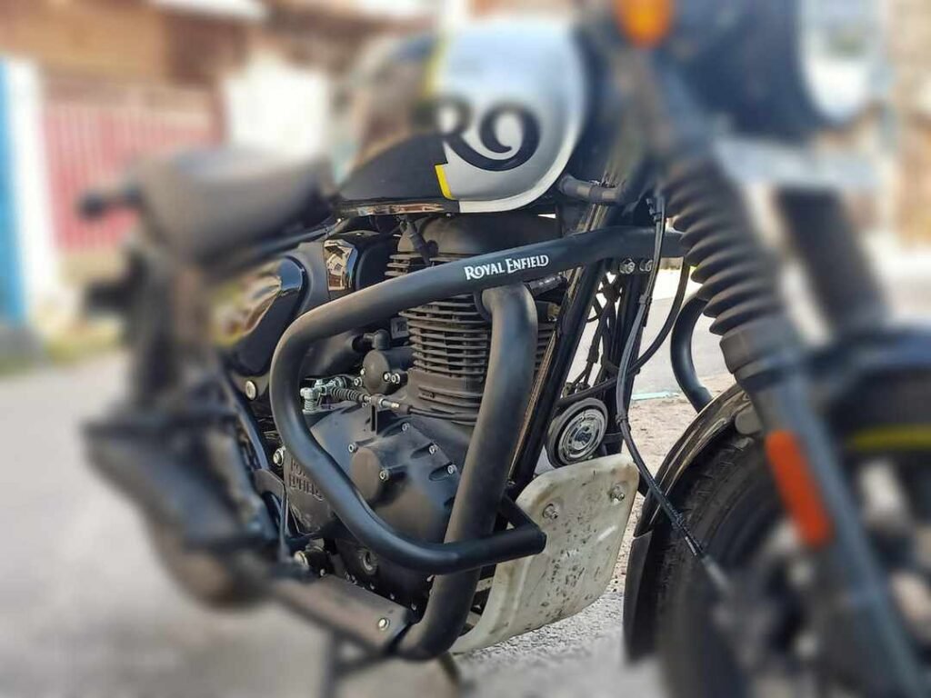 Royal Enfield Hunter 350 Crash Guard Direct Fitting - Black - Dug Dug ...