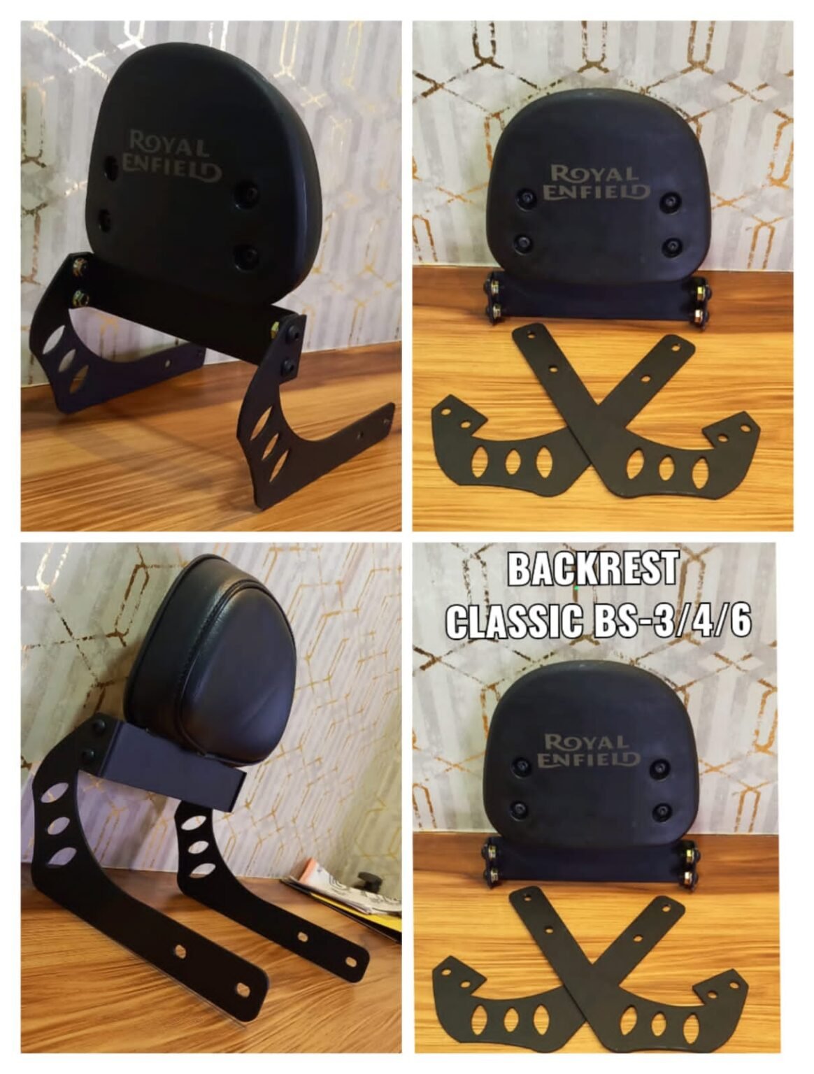 New CNC Cut Backrest for Royal Enfield Classic Reborn - Dug Dug Motorcycles