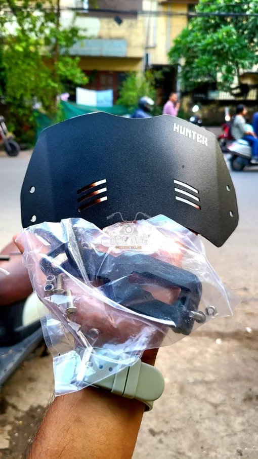 Dug Dug Steel Visor for Royal Enfield Hunter 350 - Black - Dug Dug ...