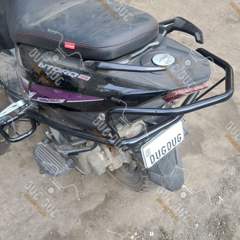 TVS NTorq Crash Guard with Slider and Lady Footrest and Rear Footrest ...