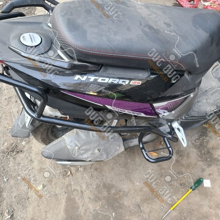 TVS NTorq Crash Guard with Slider and Lady Footrest and Rear Footrest ...
