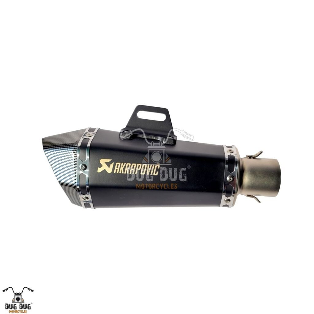 Akrapovic Exhaust with DB Killer Black - Dug Dug Motorcycles