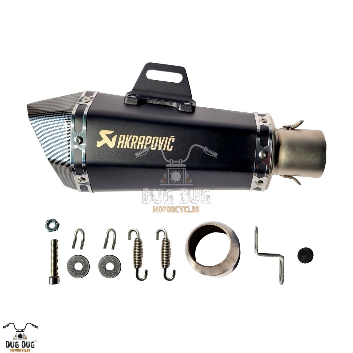 Akrapovic Exhaust with DB Killer for Bajaj, TVS, KTM, Suzuki, Yamaha ...