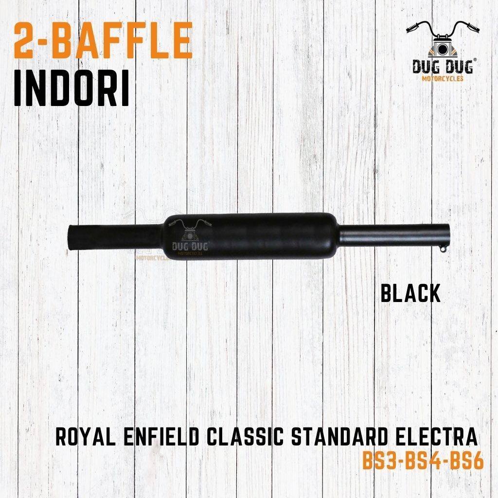 Dolphin Exhaust for Royal Enfield Classic 350 Standard Electra - Dug ...