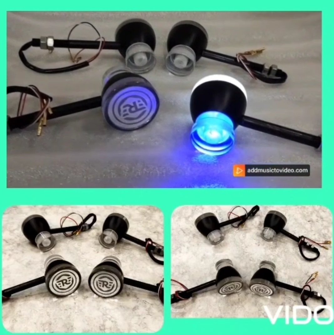 New Two Way LED Indicators for Royal Enfield Classic, Standard, Electra ...