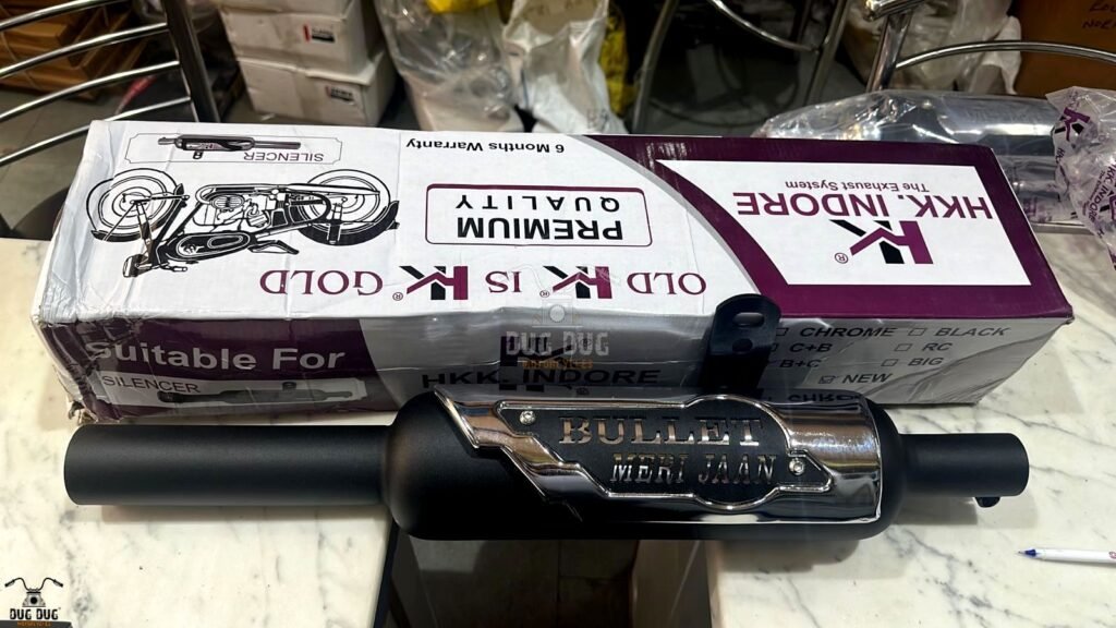 HKK Indori Silencer for Bullet 350 New - Dug Dug