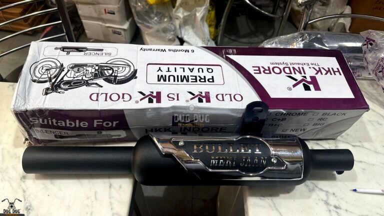 HKK Indori Silencer for Bullet 350 New - Dug Dug
